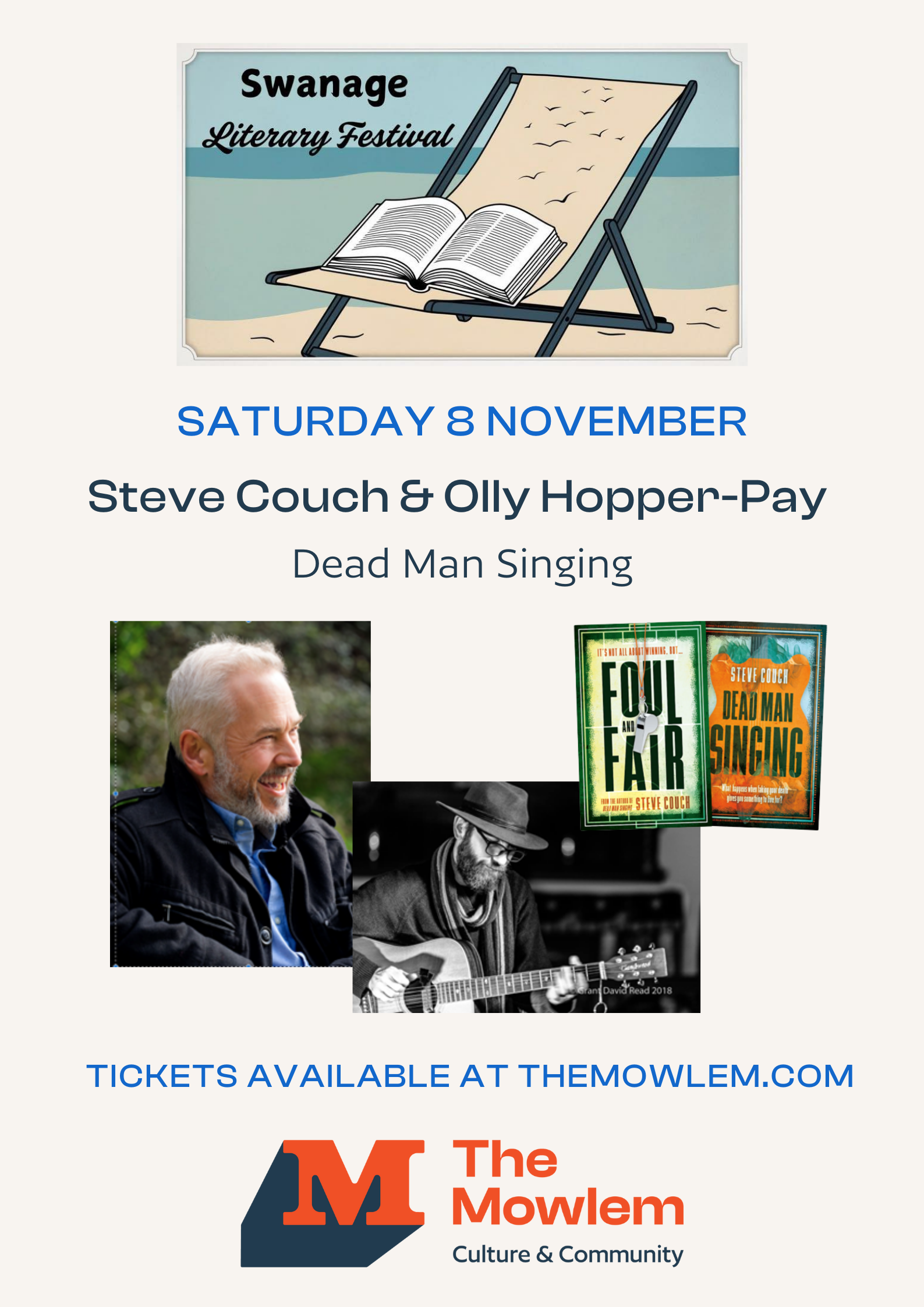 Swanage Literary Festival: Steve Couch & Olly Hopper-Pay - Dead Man ...