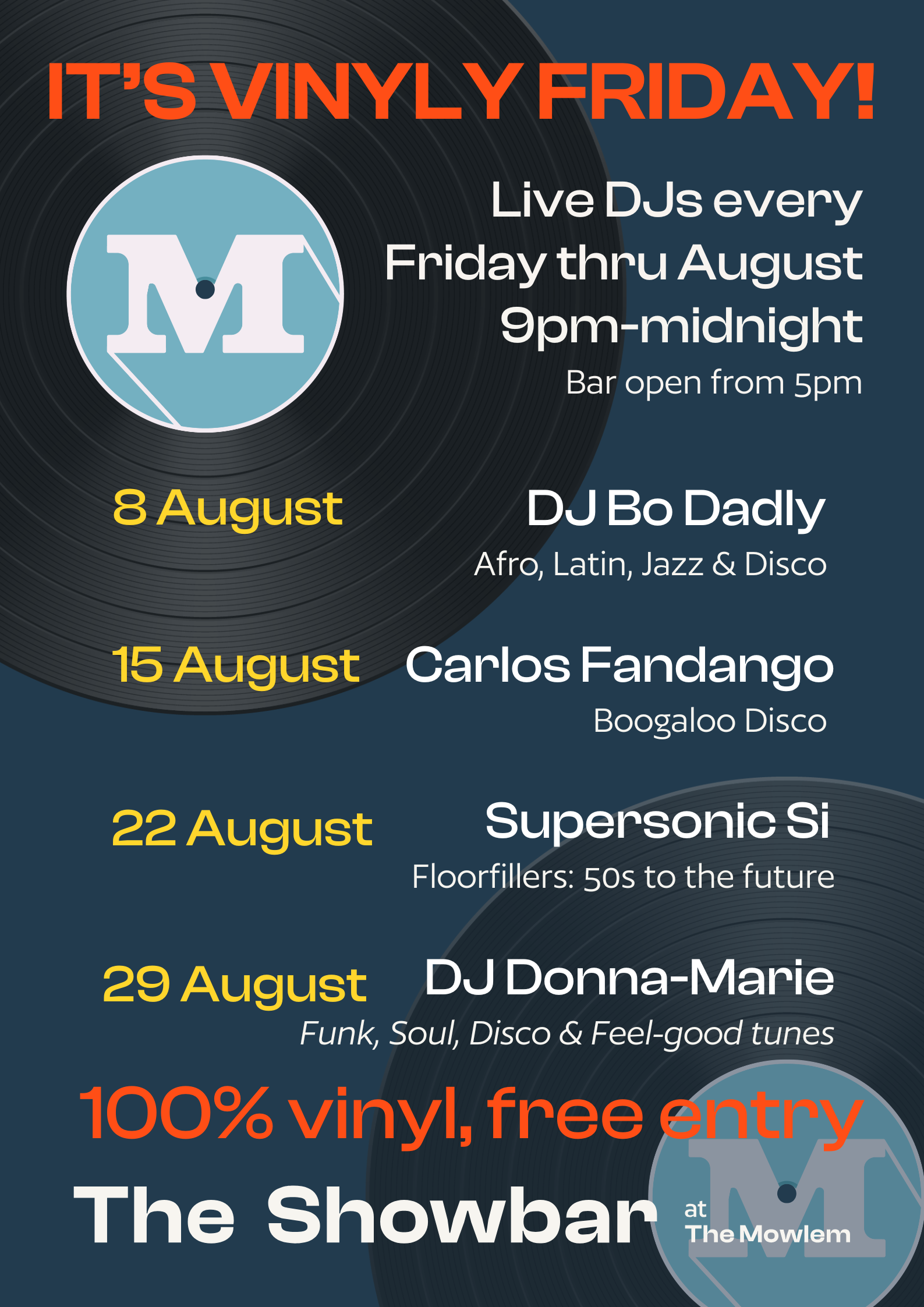 DJ Night - It's Vinyly Friday! - The Mowlem