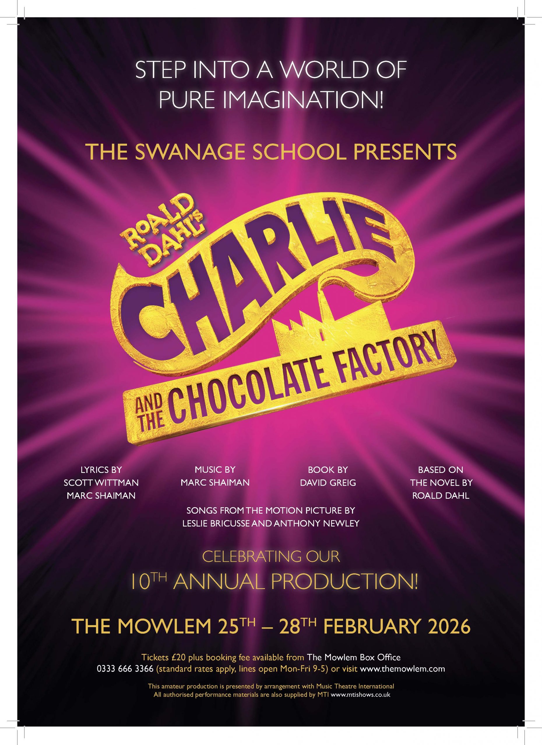 Charlie & The Chocolate Factory - The Mowlem