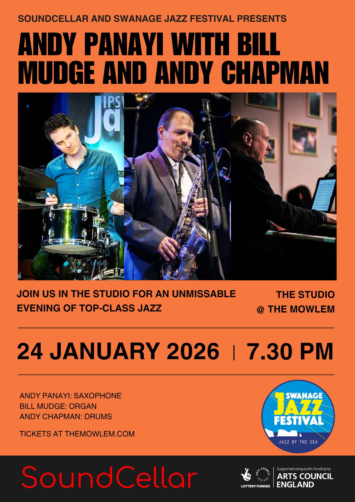 SoundCellar and Swanage Jazz Festival present Andy Panayi with Bill ...